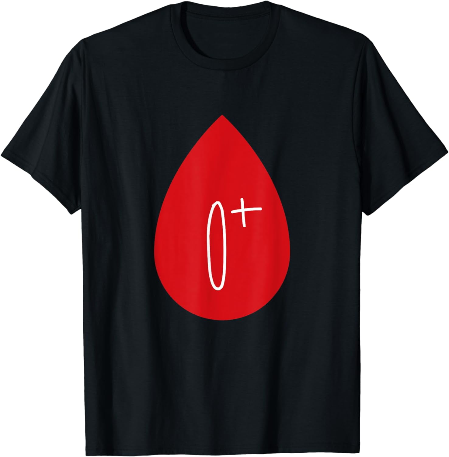 O Positive Blood Type O+ Donor Donate Blood T-Shirt - Walmart.com