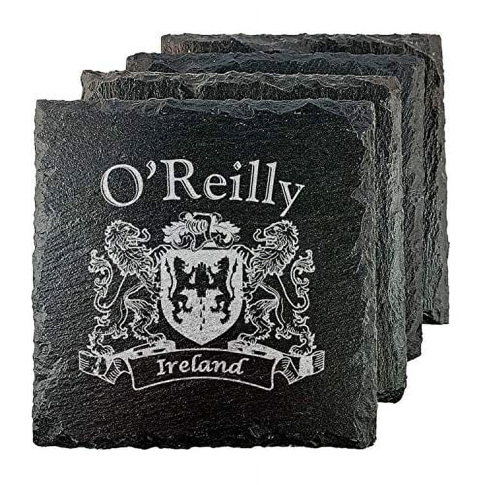 O'Reilly Irish Coat of Arms Slate Coasters - Set of 4 - Walmart.com