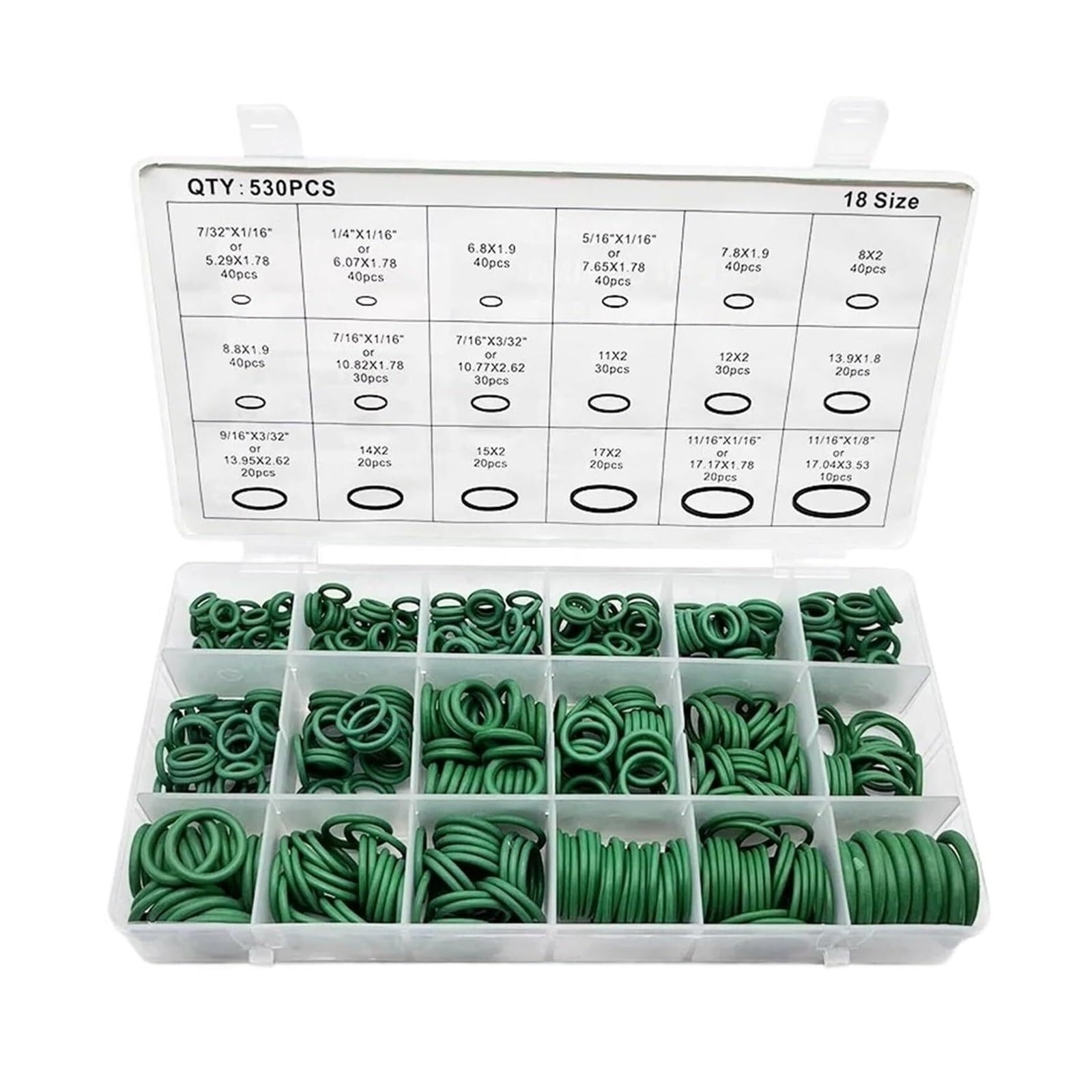 O-Ring Assortment Kit Set Nitrile Rubber High Pressure O-Rings NBR Sealing Kit for Plumbing ...