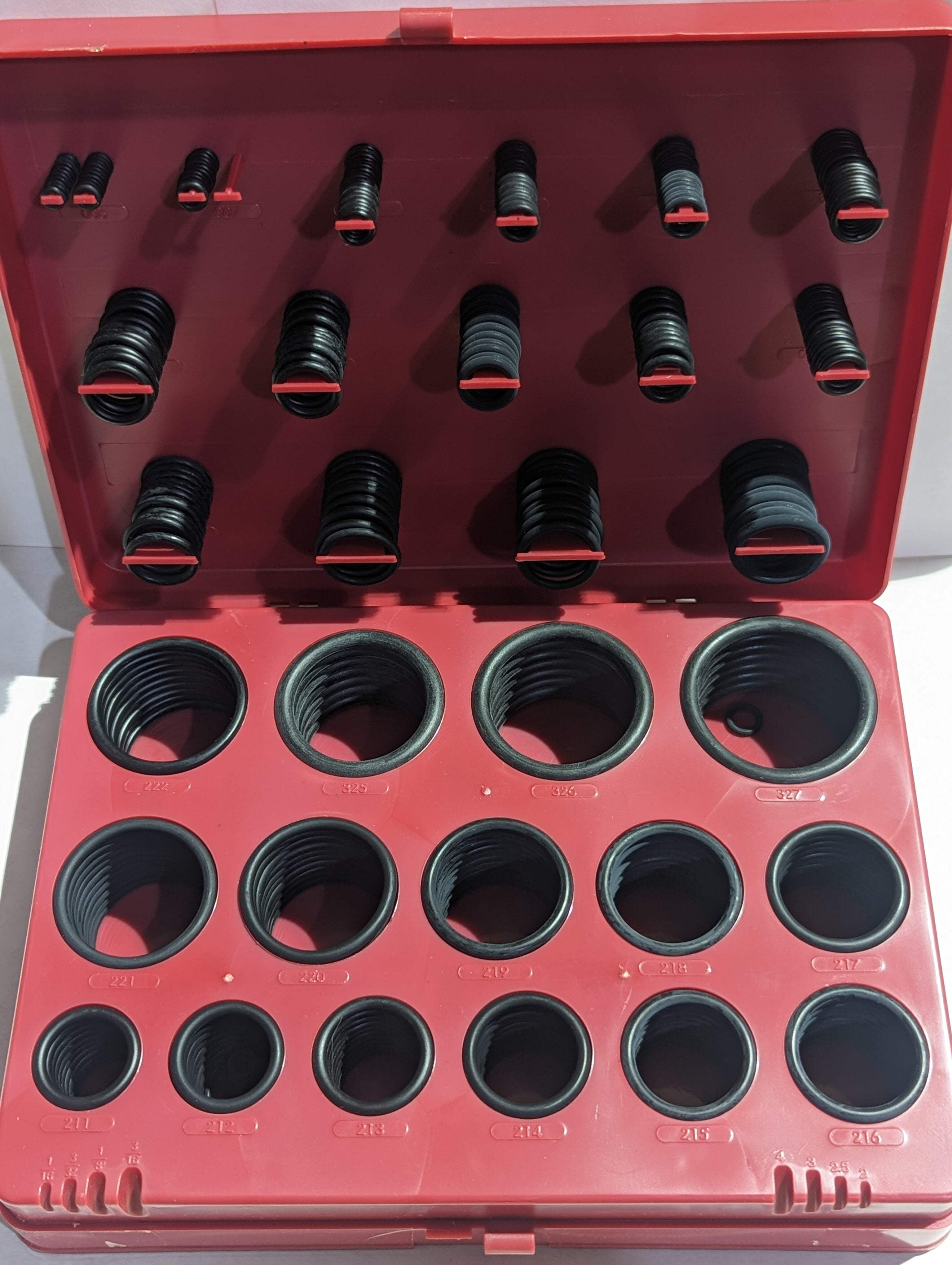 O-Ring Box F Kit NBR - 32 sizes 372 pieces - Walmart.com