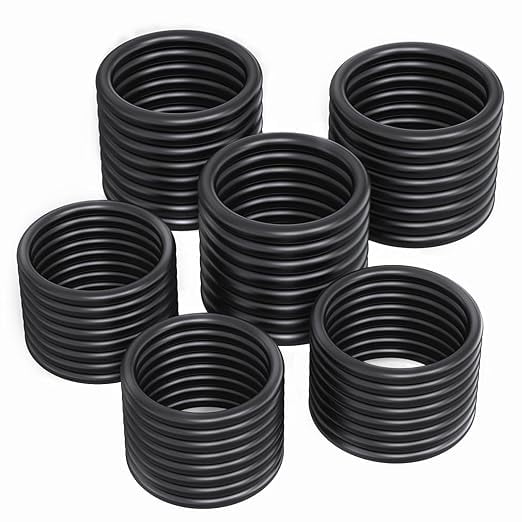 O Ring Kit, 48 Pcs Rubber O-Ring Assortment Kit, Plusmart 6 Sizes 55/64" ~ 1-1/16" Washer Gasket ...