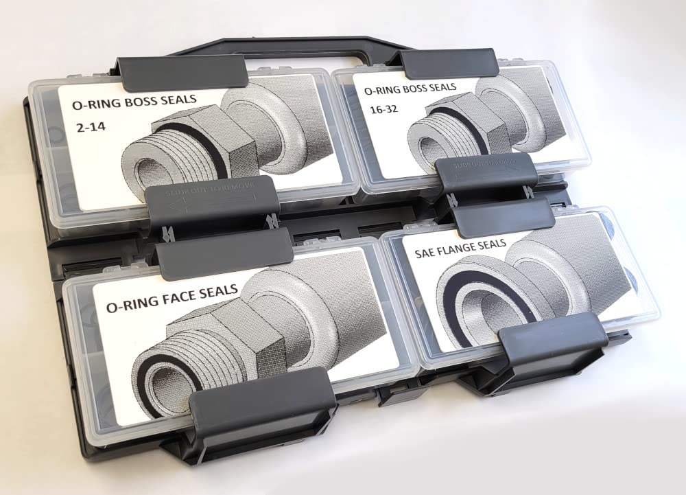 O-Ring Kit for ORB, ORF, and Flange Fittings Includes: O-Ring Boss Size ...