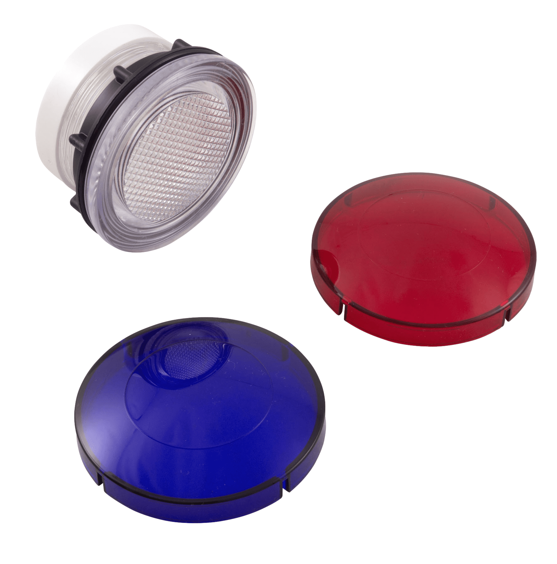 O'Ryan 10000BB00000 Red & Blue Reflector Light Lens Kit, 2-1/2"hs,3-1/4 ...