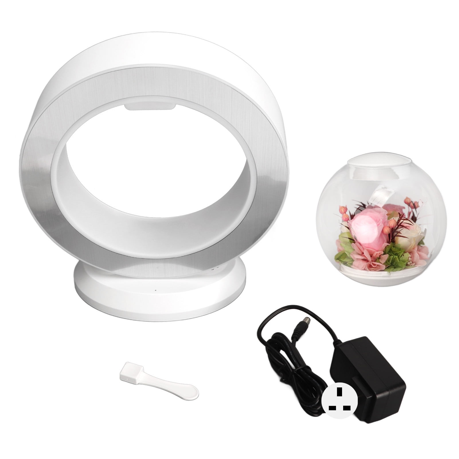 O-Shaped Levitating Bluetooth Speaker with Forever Flowers Design ...