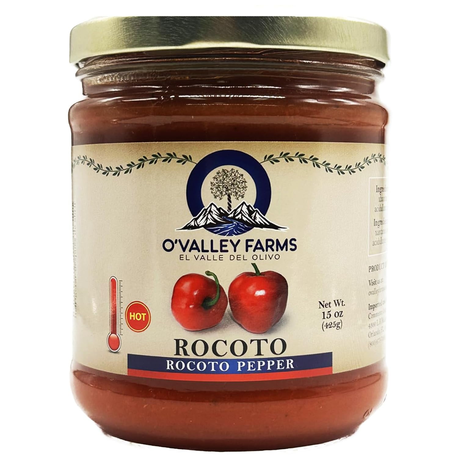 O'Valley Farms - Aji Rocoto (Red Hot Pepper Paste) 15 oz - Walmart.com