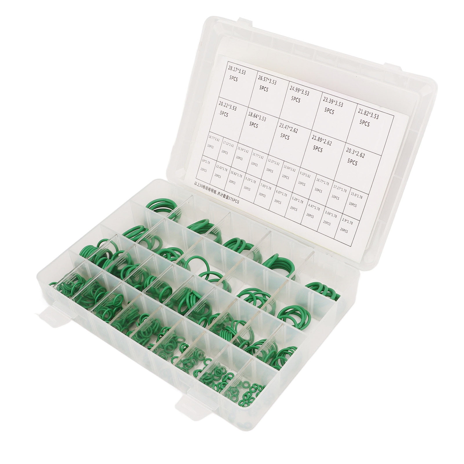 O Washers, Green 375pcs 30 Sizes O Kit For AC For Automotive For ...