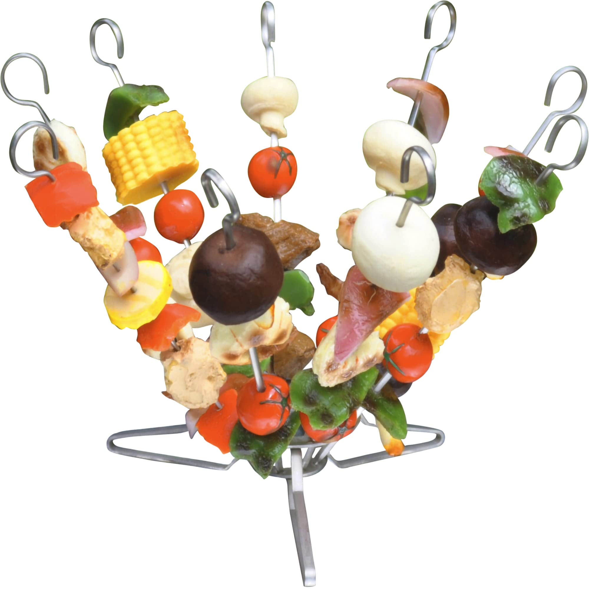 O-Yaki Flat Metal Kabob Skewer for Grilling - Set BBQ Skewers Stainless ...