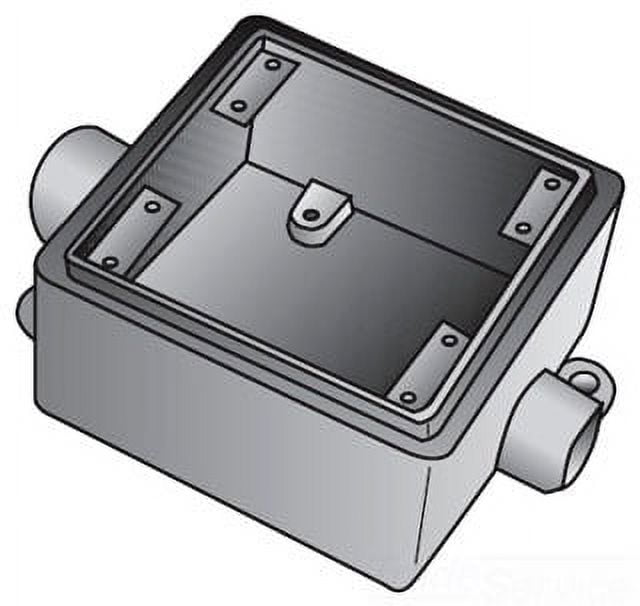 O-Z/Gedney FSC2100, Cast Device Box, Fsc 2 Gang Cast Box 1""Hub, 1 PC ...