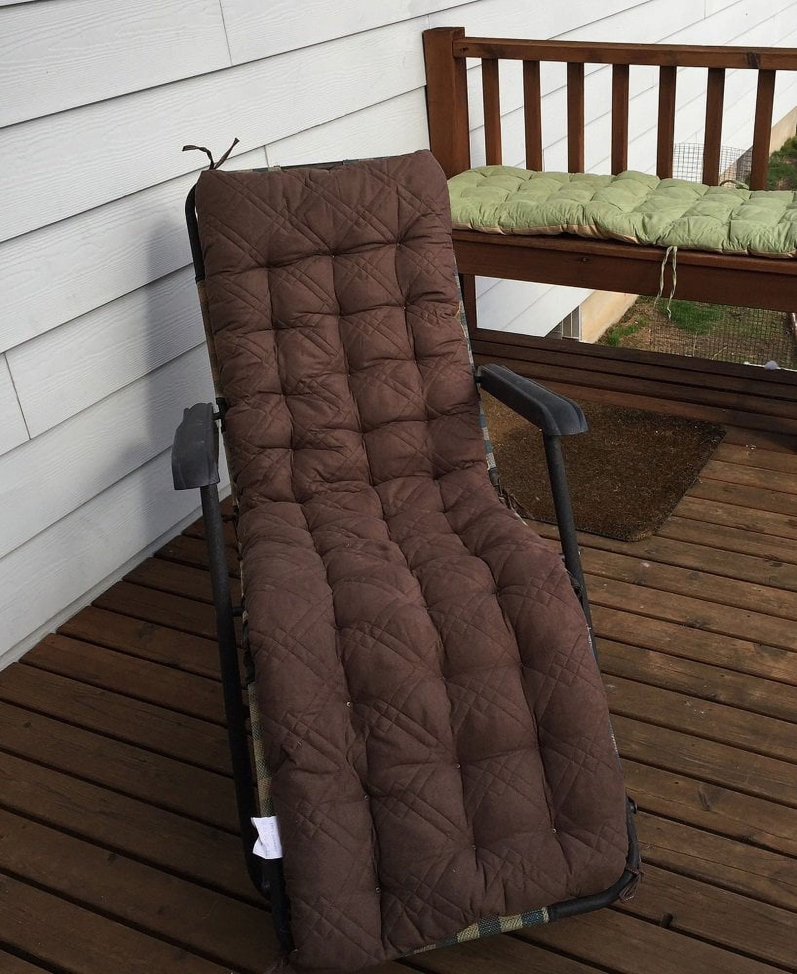 O'fit Quilted Micro Suede Bench Long Chair Cushion Pads - Walmart.com