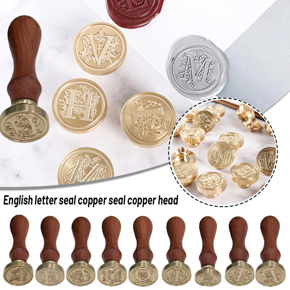 O letter single seal wax seal retro English letter copper head ...