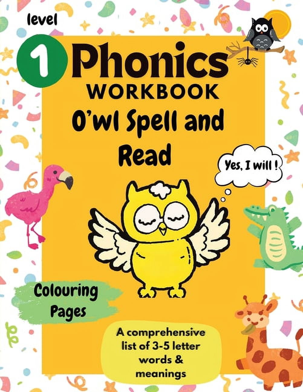 O'wl Spell and Read: Phonics Workbook Level 1, (Paperback) - Walmart.com