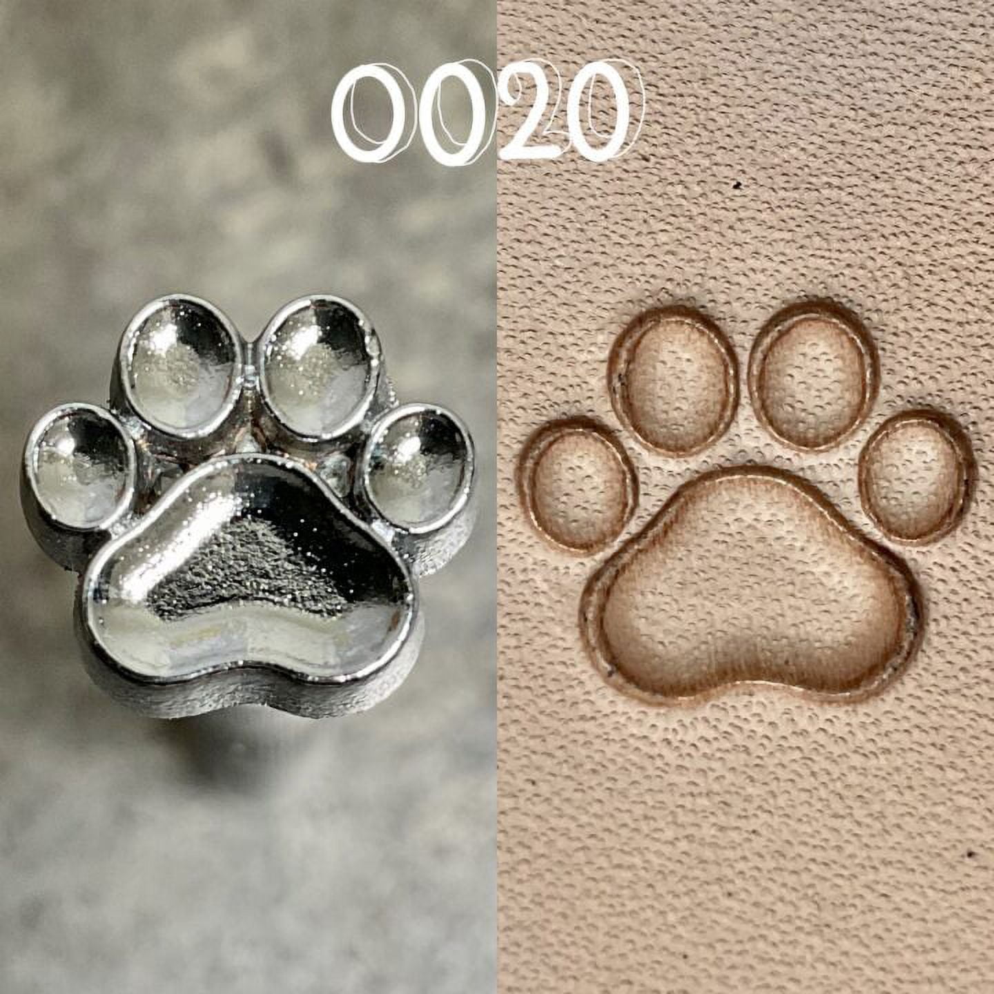 O020 Paw Print Leather Stamp OKA Japan - Walmart.com
