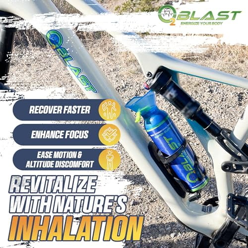 O2 Blast 95-99% Pure Oxygen, 10 Liter Portable Can 5 Pack with Custom ...