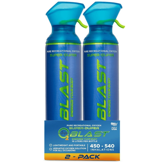 O2 Blast“ Pure Oxygen for Energy, Recovery & Performance - 10-Liter Can ...