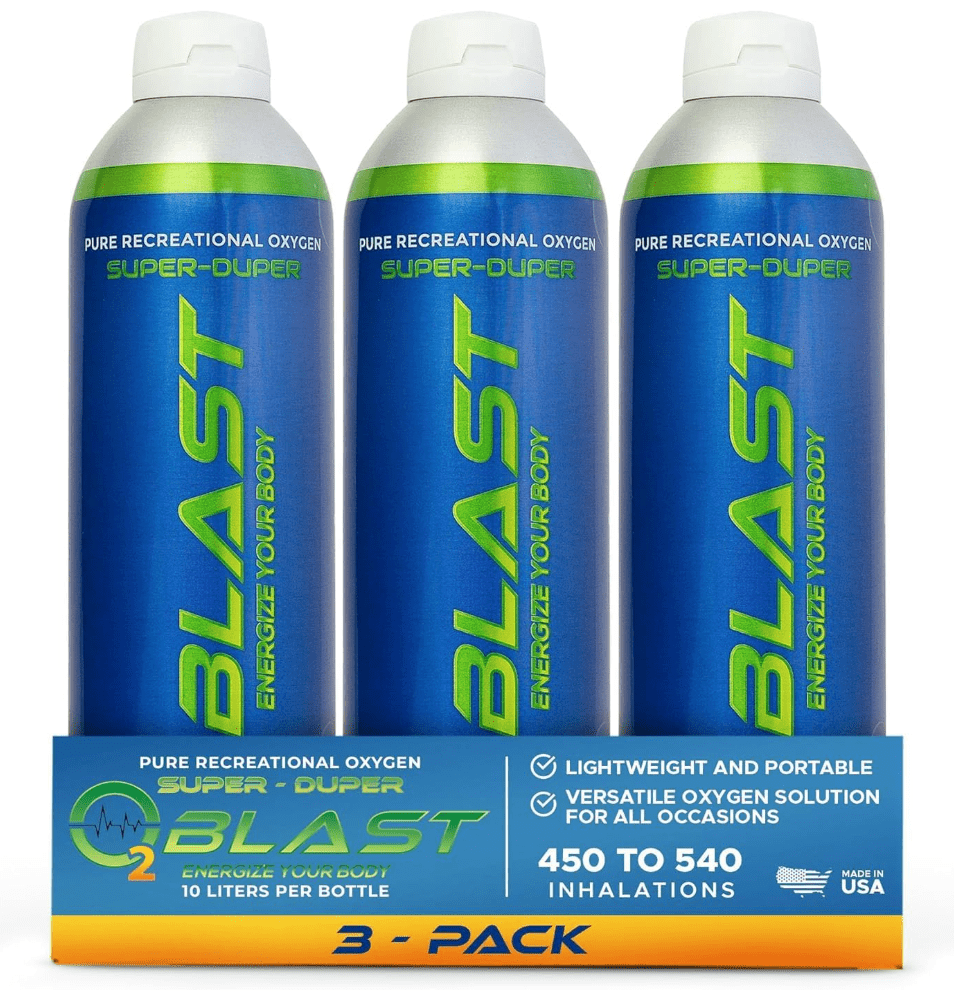 O2 Blast“ Pure Oxygen for Energy, Recovery & Performance - 10-Liter Can ...