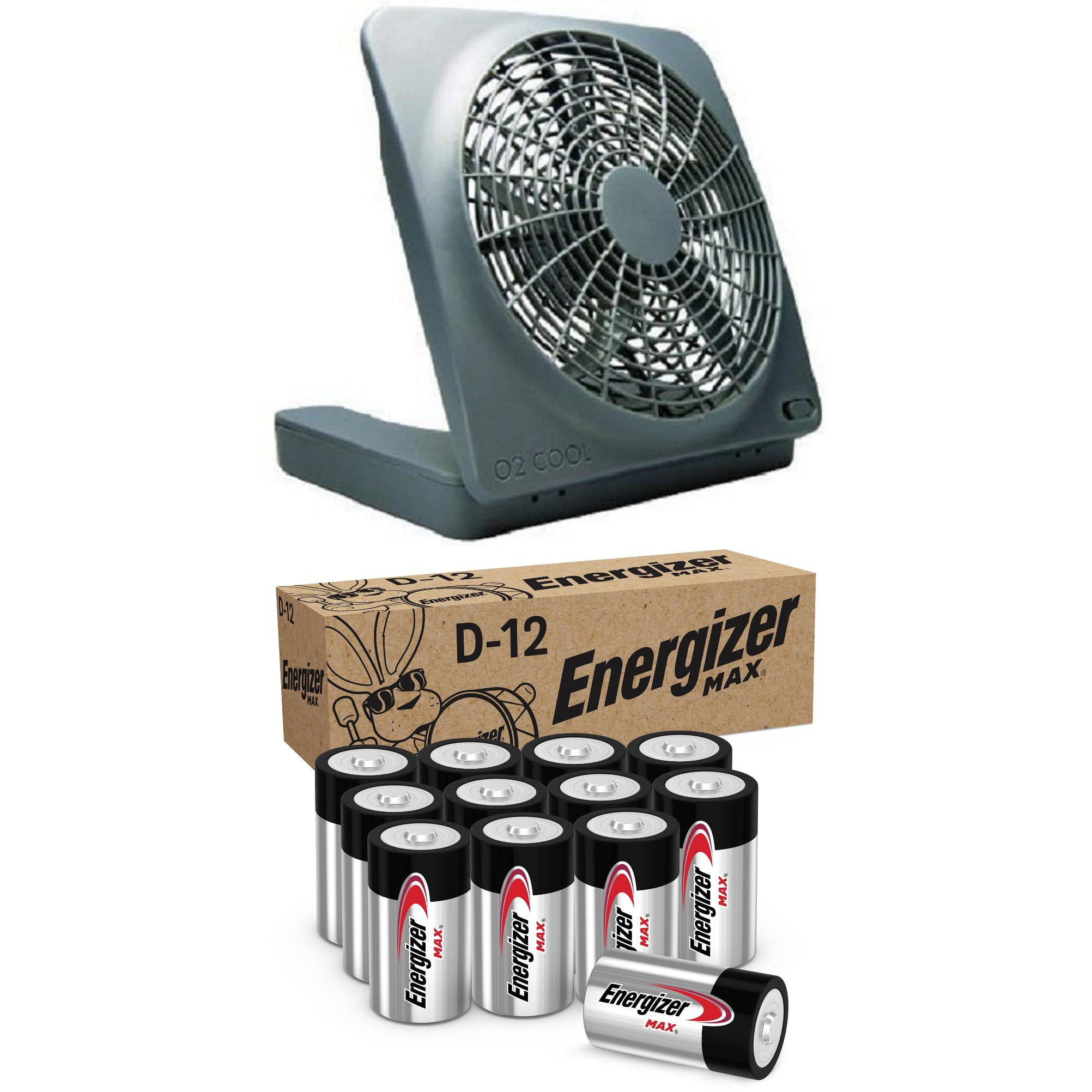 O2COOL 10 inch Battery or Electric Portable Fan, Camping Fan, Tent ...