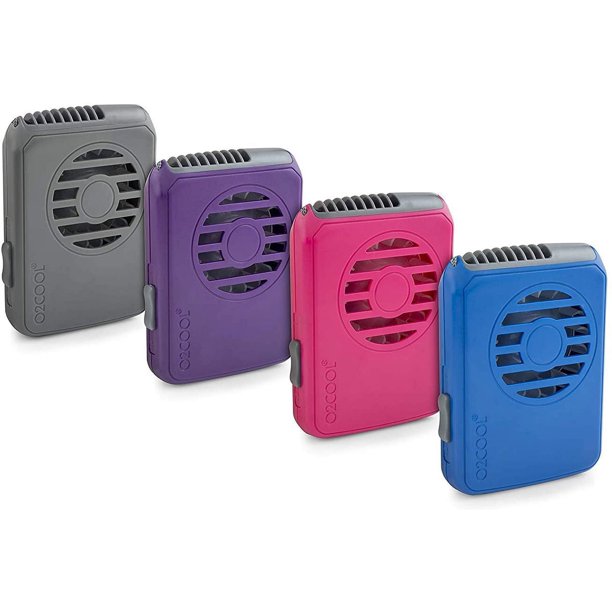 O2COOL 3.5 inch Deluxe Necklace Fan, Assorted Colors, 2 Pack - Walmart ...