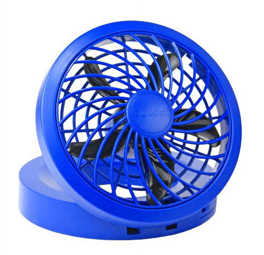 O2COOL 5" Portable USB or Electric Fan, Blue - Walmart.com