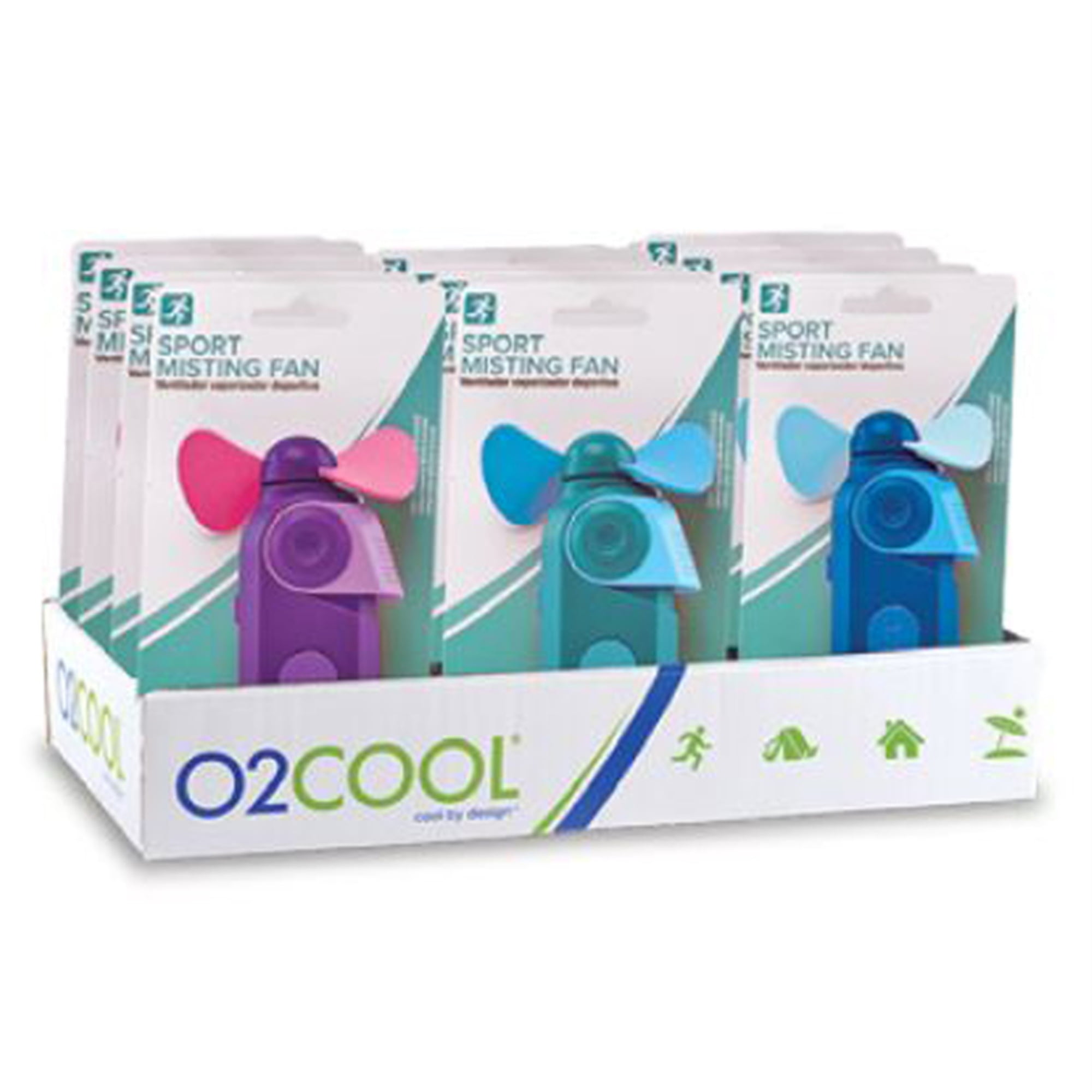 O2COOL Carabiner Water Misting Fan, 1 Count, Assorted - Walmart.com