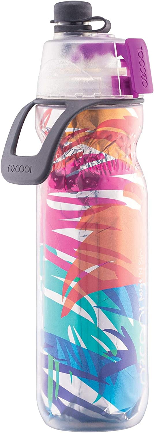 O2COOL Mist N' Sip 20 fl oz Sports Water Bottle with Mist Function ...