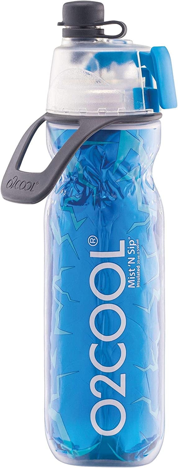 O2COOL Mist N' Sip 20 fl oz Sports Water Bottle with Mist and Squeeze ...