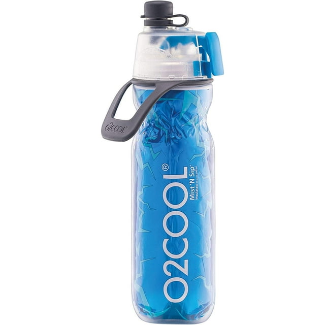 O2COOL 20oz Mist N' Sip Sports Water Bottle, No Leak, Refillable ...