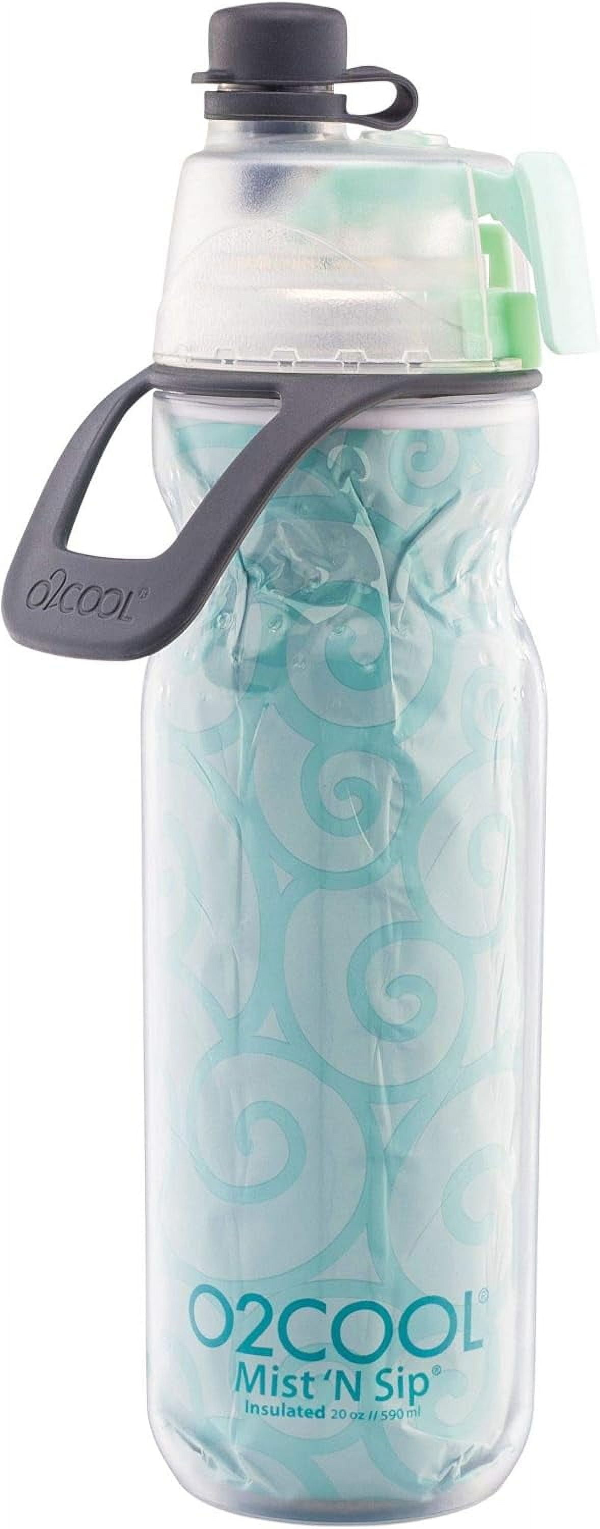 O2COOL Mist N' Sip 20 fl oz Sports Water Bottle with Mist and Drink ...