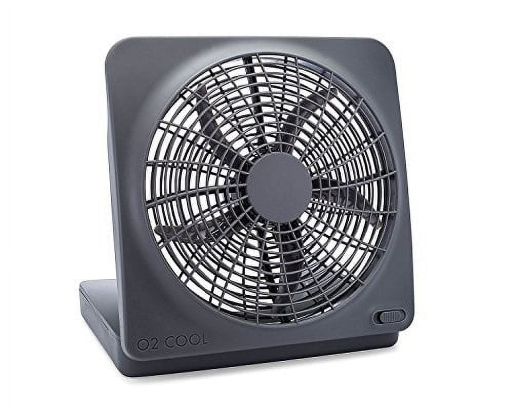 O2COOL NEW 10" Battery Operated Fan with Adapter, Graphite - Walmart.com