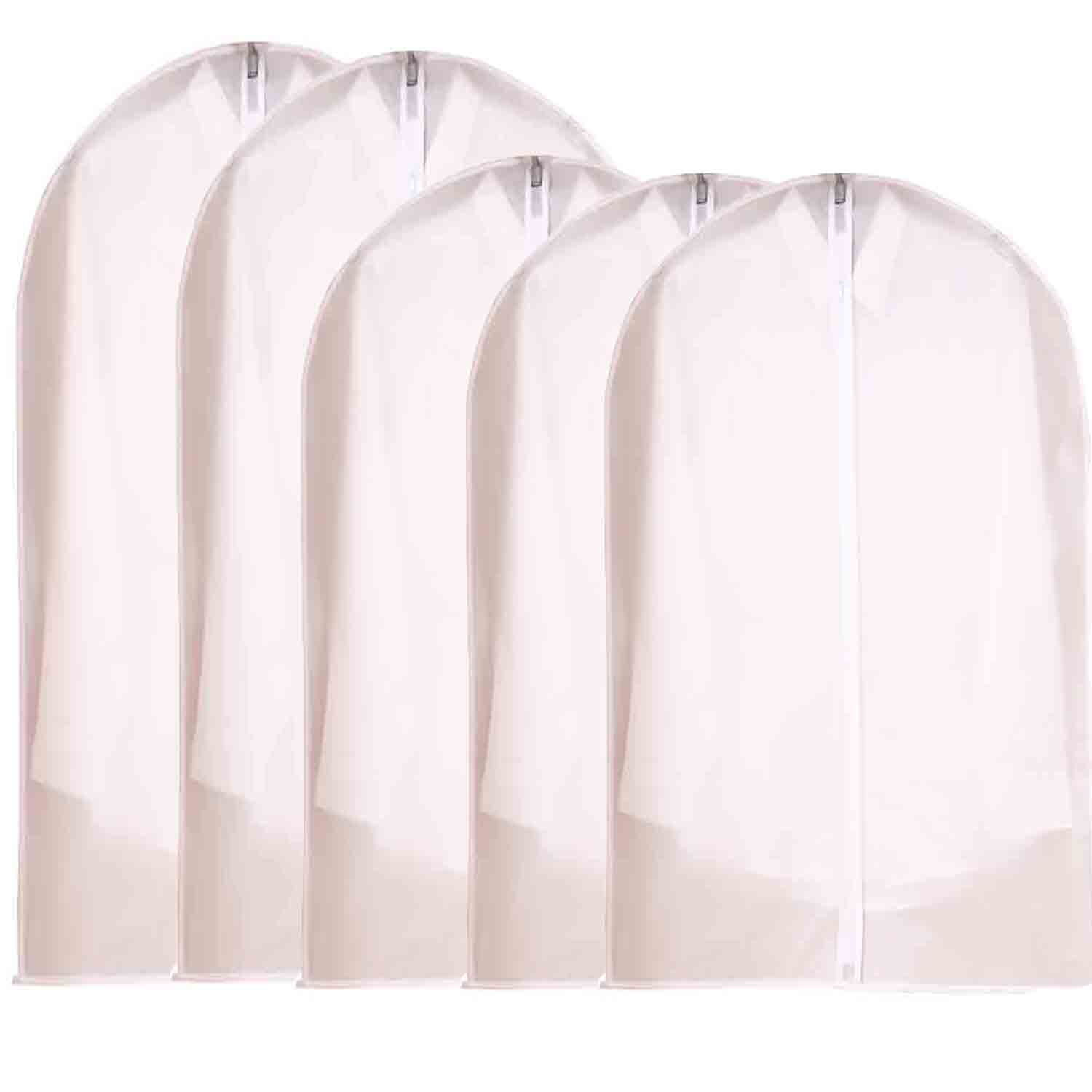 O2frepak Garment Bags 3Packs 24" x 40" and 2Packs 24" x 47" Translucent ...