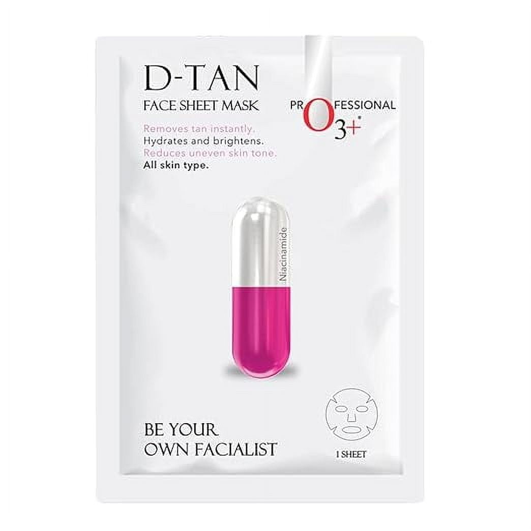 O3+ Facialist Dtan Face Sheet Mask With Niacinamide reduced dark spots ...