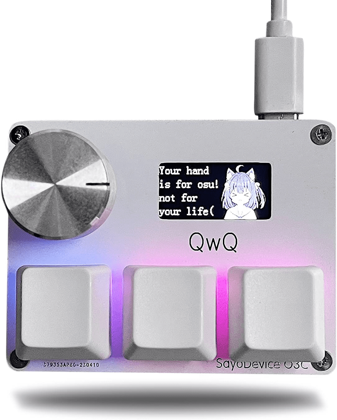 O3C SayoDevice OSU O3C Rapid Trigger Hall Switches Magnetic Pink ...