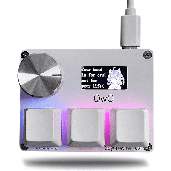 O3C SayoDevice OSU O3C Rapid Trigger Hall Switches Magnetic Pink ...