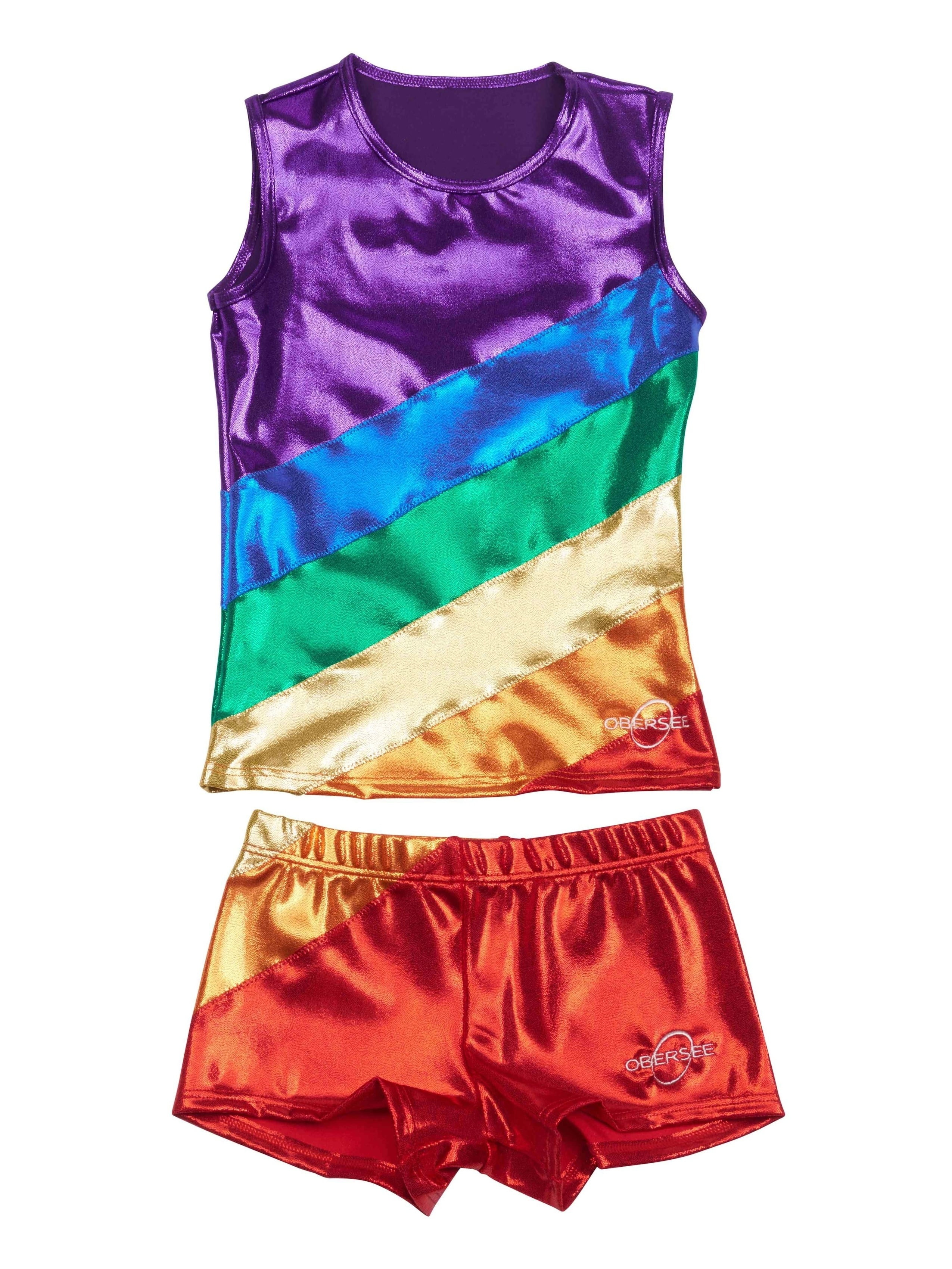 O3CHSET007 Obersee Cheer Dance Tank and Shorts Set | Cheerleader ...