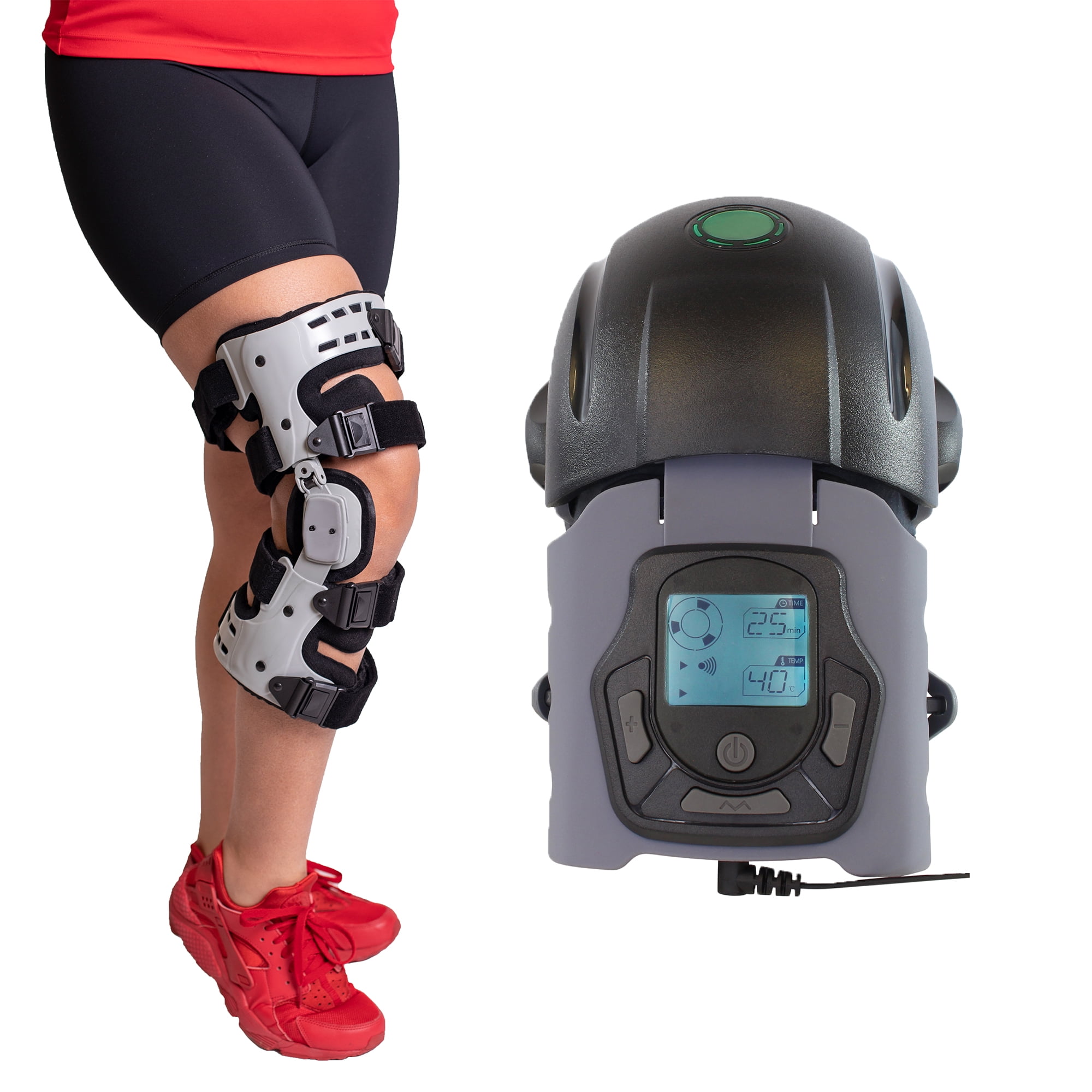 OA Unloader Plus Heated Knee Massager Bundle - Complete Arthritis Pain ...