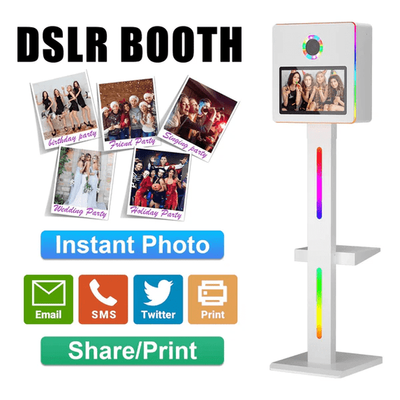 GO360BOOTH 15.6'' Touch Screen DSLR Photo Booth Selfie Machine with RGB ...