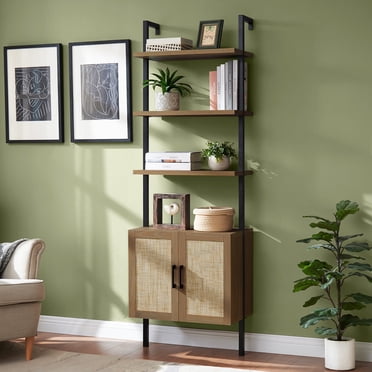 Tribesigns 5-Tier Open Back Decorative Bookshelf, Tall 72In Metal ...