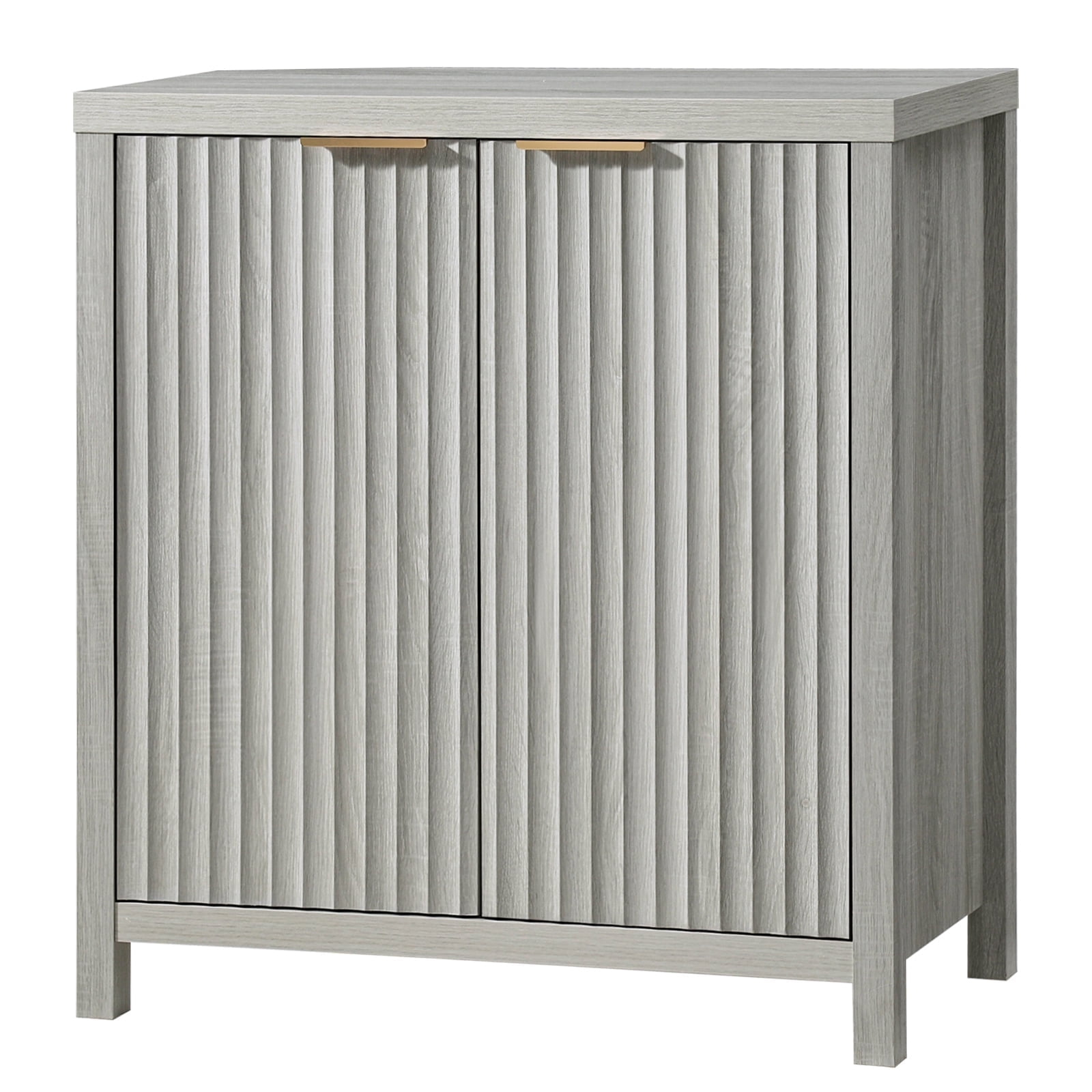 OAKHAM Sideboard Buffet Cabinet with Adjustable Shelves, Pale Oak ...