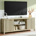 OAKHAM Fluted TV Stands for 75 Inch TV, Farmhouse Entertainment Center ...