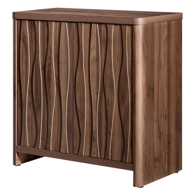 OAKHAM Water Ripple Sideboard Buffet Cabinet Farmhouse Accent Cabinet ...