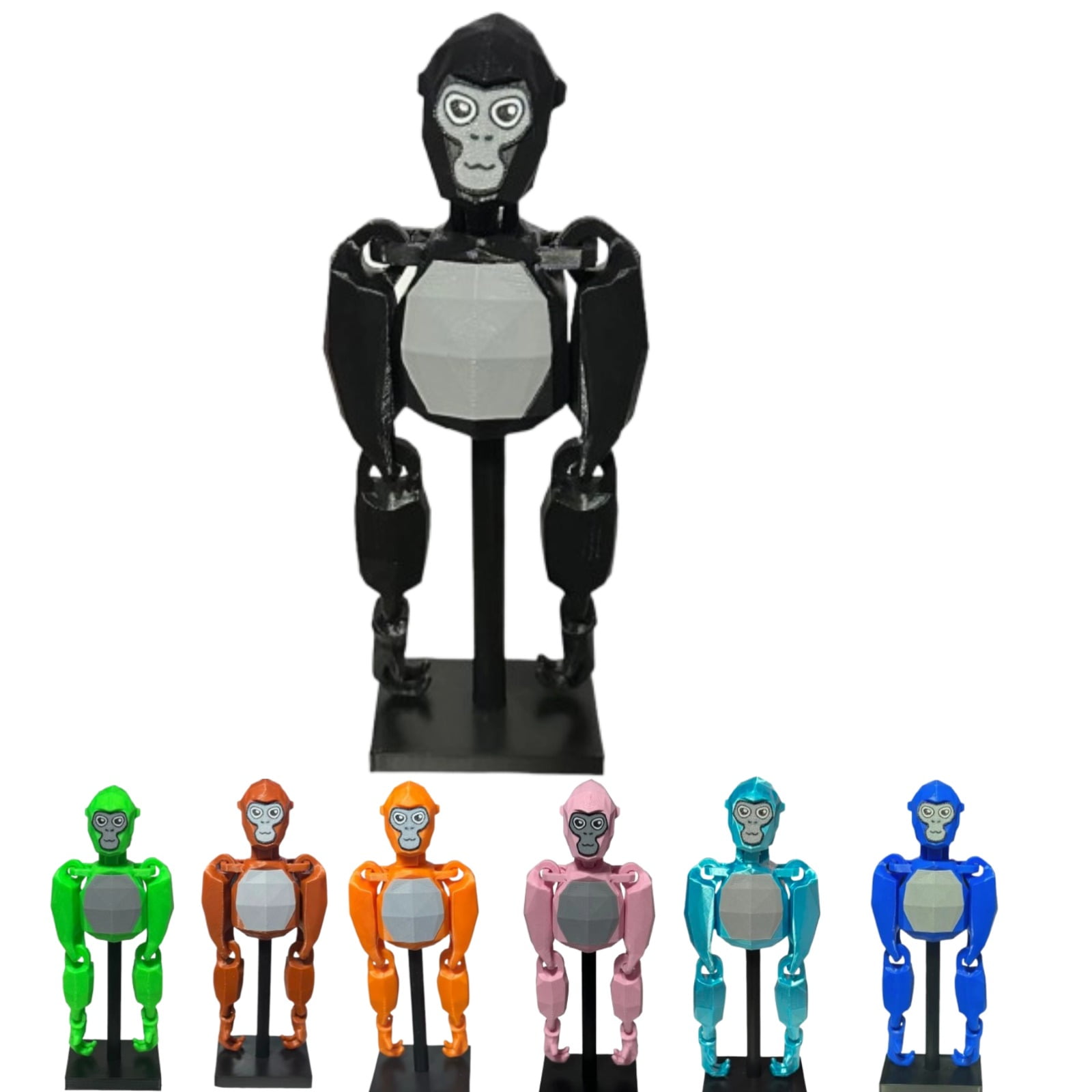 OAMDNDEA 3D Printed Action Figure, Gorilla Tag Toys with Full ...