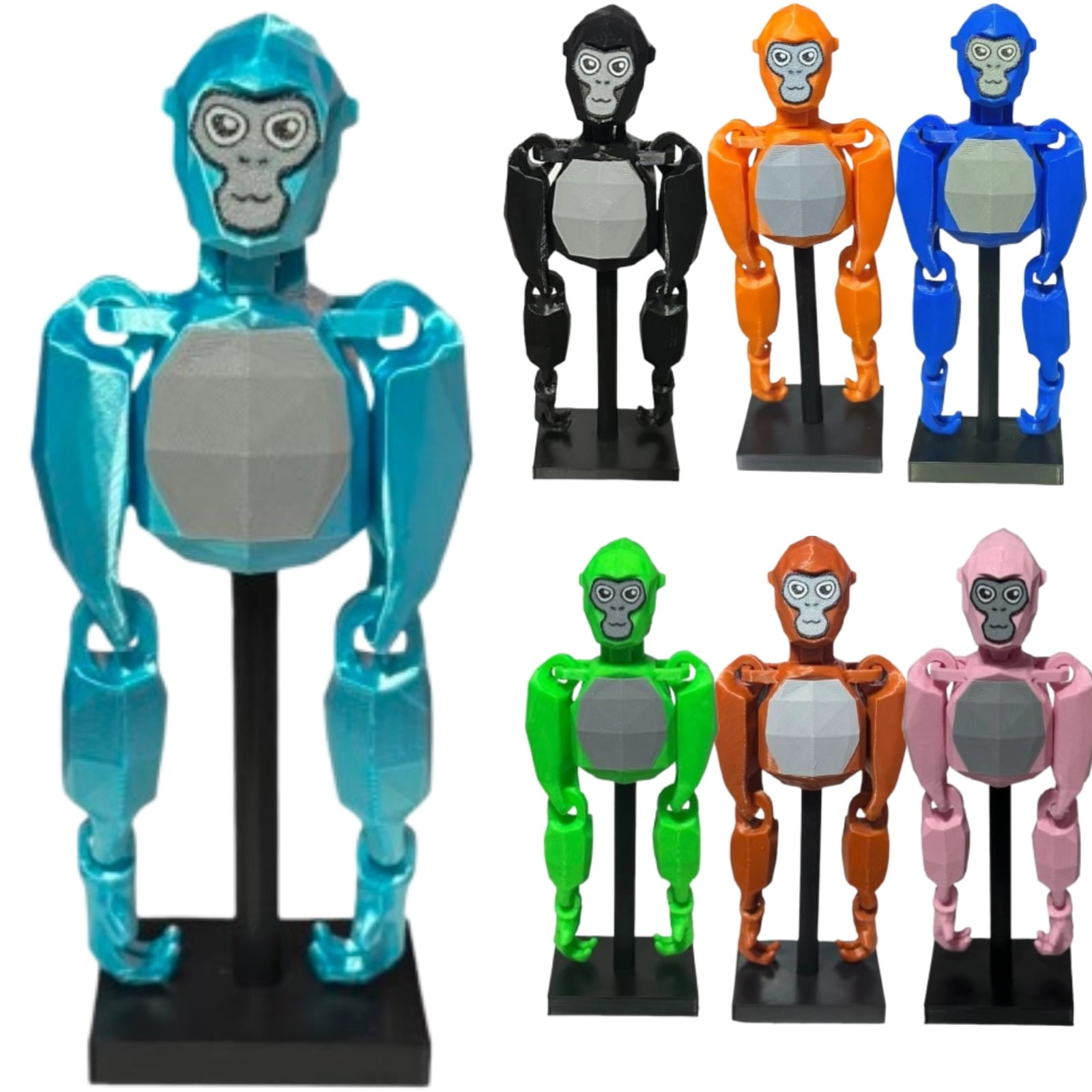 OAMDNDEA 3D Printed Gorilla Tag, Multi-Jointed Movable Gorilla Tags ...