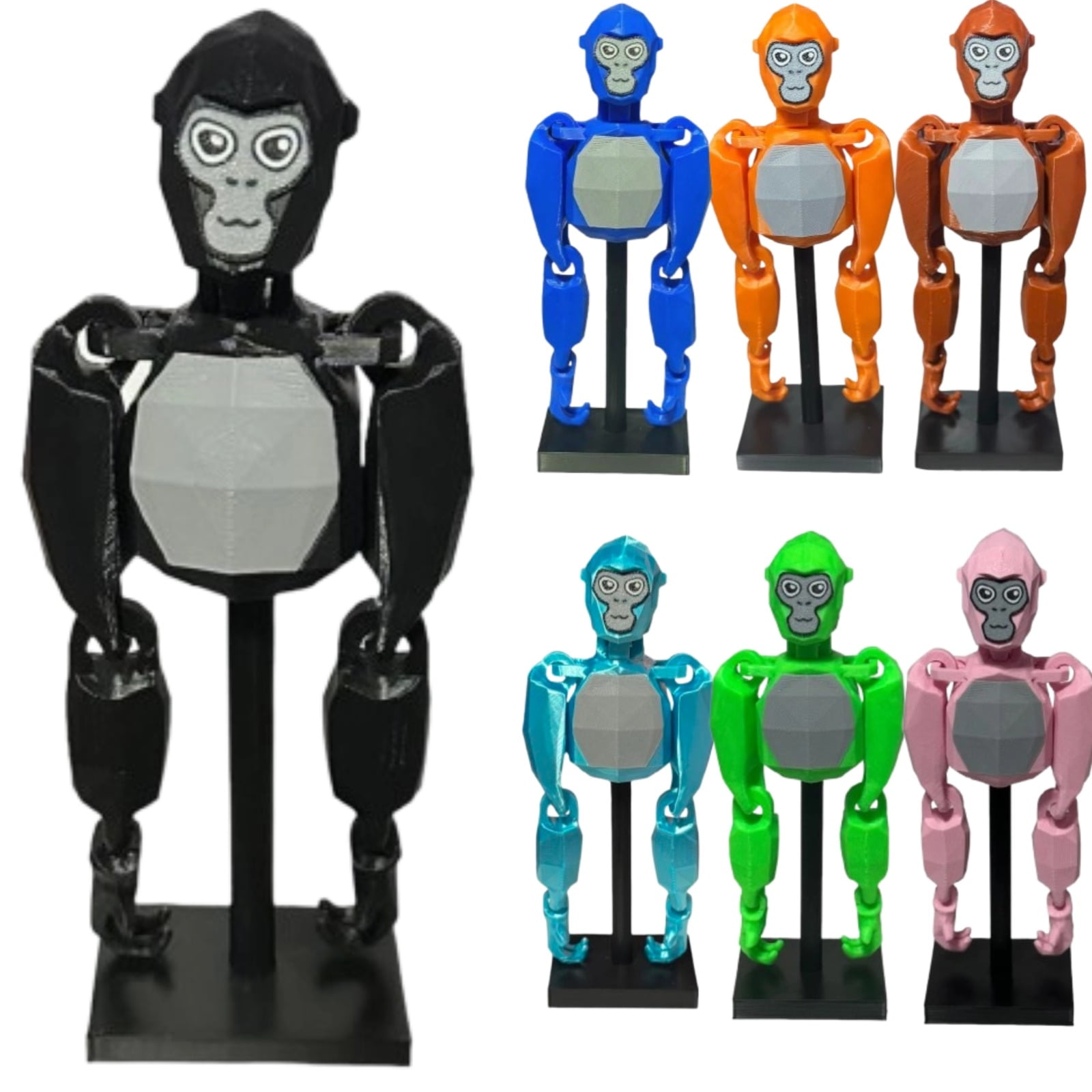 OAMDNDEA 3D Printed Gorilla Tag, Multi-Jointed Movable Gorilla Tags ...