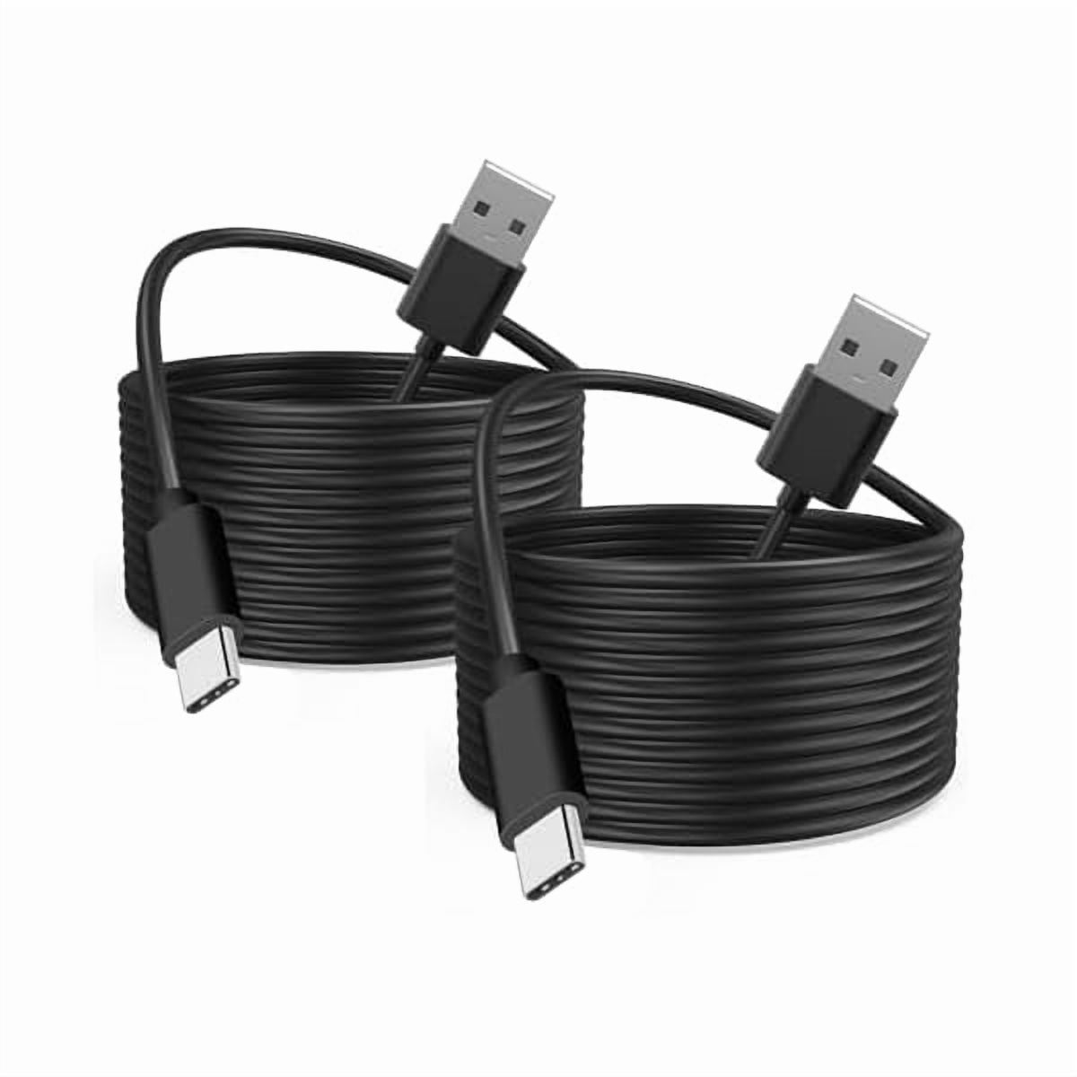 OAO 2 Pack Long 10FT PS5 Controller USB A to USB Type C Fast Charging ...