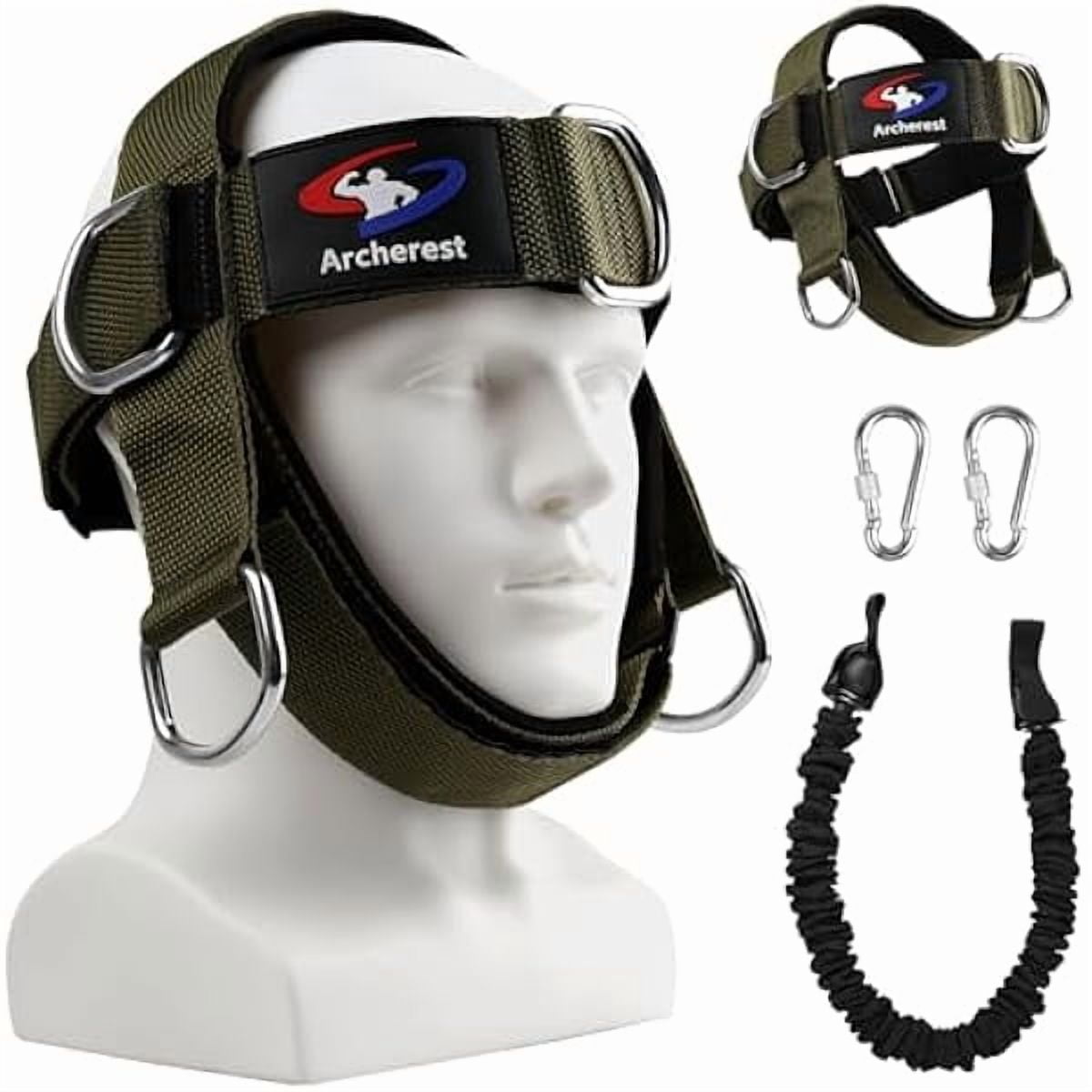 OAO Fitness Neck Head Harness Trainer, Adjustable Chin Strap and head ...
