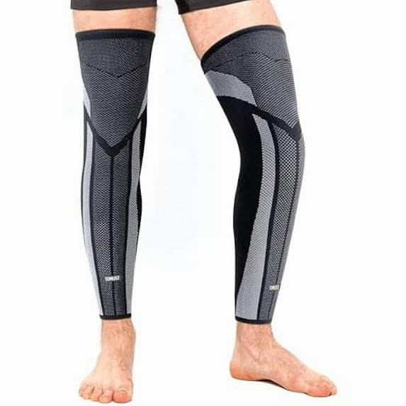 OAO Full Leg Compression Sleeve (Pair), Thigh Support, Calf Protect ...