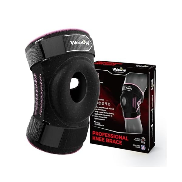 OAO Knee Brace with Side Stabilizers & Patella Gel Pads, for Maximum ...
