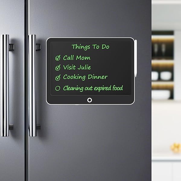 OAO Magnetic Whiteboard for Fridge, LCD Digital Reusable Grocery List ...
