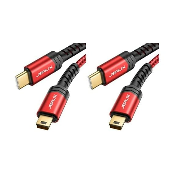 OAO Mini B to USB C Cable 10ft, USB C to Mini USB Cable Charging Cord ...