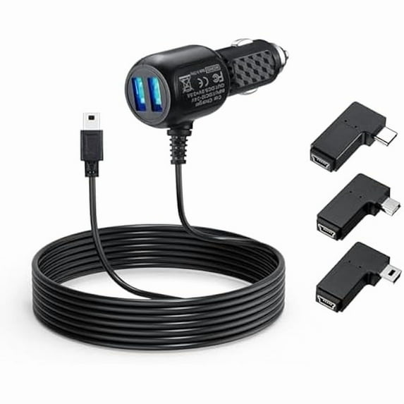 OAO Mini USB Dash Cam Power Cord for Rove R2-4K, Car Charger Cable for ...
