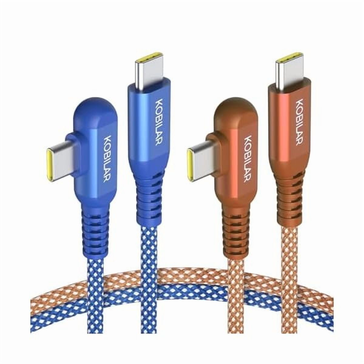OAO USB C Cable 2Pack(5+10ft),Charger Cord Right Angle, Fast Charger ...